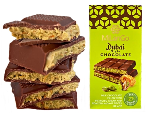 Czekolada Dubajska DUBAI Pistacjowa MilanGo SOLEN 122g DORAN Hurtownia ...