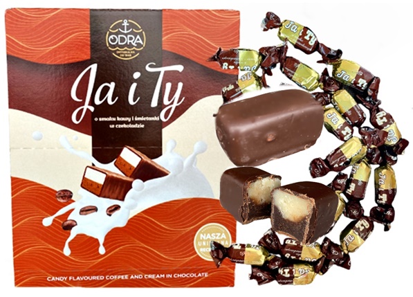D Cukierki Ja i Ty kawowo śmietankowe Odra 2,5kg DORAN Hurtownia Słodyczy