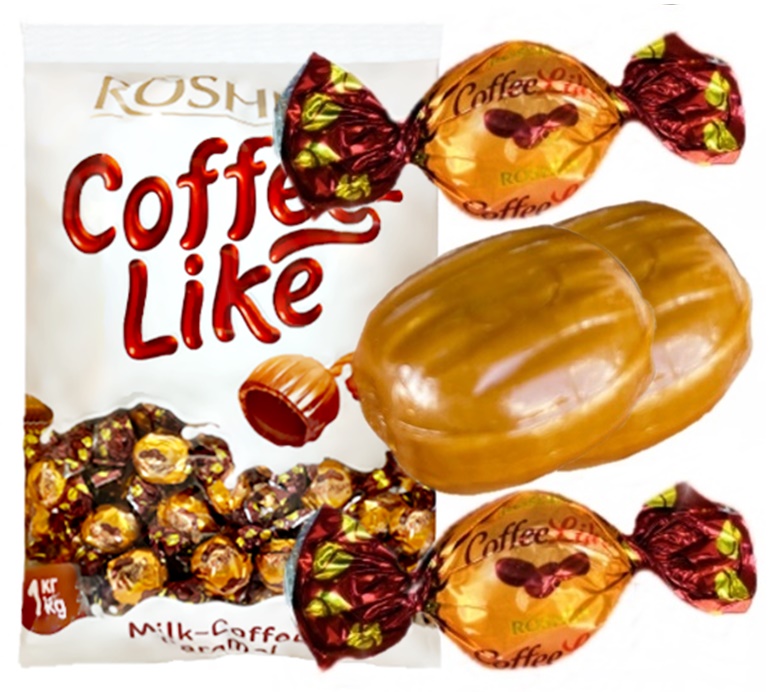 Cukierki Kawowe COFFEE LIKE Twarde Karmelki ROSHEN 1kg DORAN Hurtownia ...