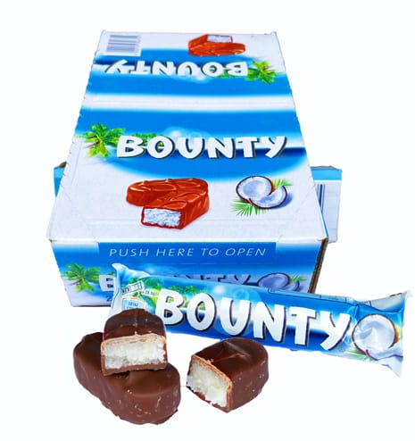 Baton Kokosowy BOUNTY z Wiórkami Kokosowymi w Czekoladzie 24 x 57g ...